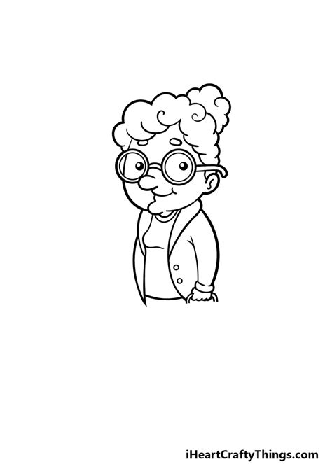 Cartoon Grandma Drawing How To Draw A Cartoon Grandma Step By Step