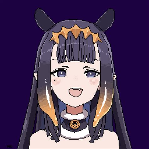 Ninomae Ina Nis Pixel Art R Hololive