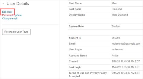 Access And Edit My User Profile