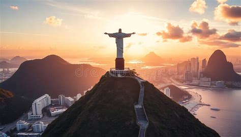 Christ The Redeemer Rio De Janeiro Iconic Brazil Landmark Generative Ai