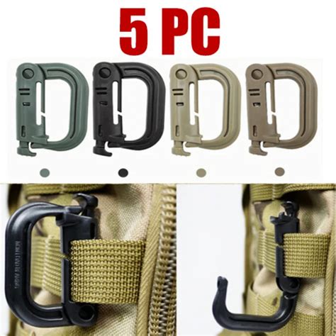 Пластиковые карабины с D-образным кольцом, 5 шт. | AliExpress