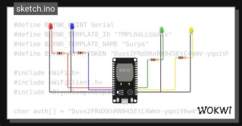 Blynk Lampu Wokwi Esp32 Stm32 Arduino Simulator