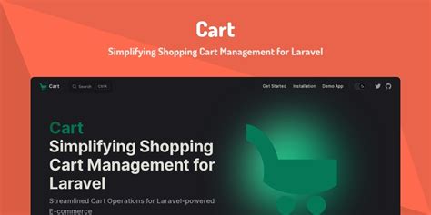 Cart Simplifying Shopping Cart Management For Laravel