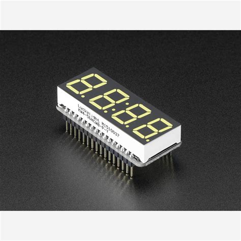 adafruit 4 digit 7 segment led matrix display featherwing white