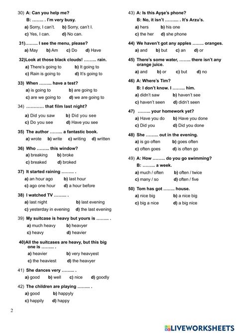 Placement Test English As A Second Language Esl Activity English As A Second Language Learn