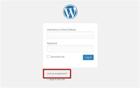 How To Change Your WordPress Password In A Few Steps WPKlik