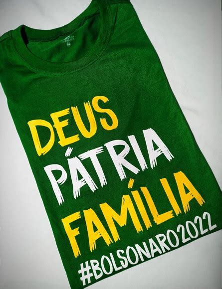 Camiseta Deus Pátria Família Elo7 Produtos Especiais