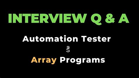 Arrays Frequently Asked Interview Programs Java 2024 Youtube