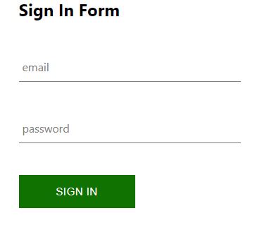 ReactJs Sign In Form Example Tutorial Part 1