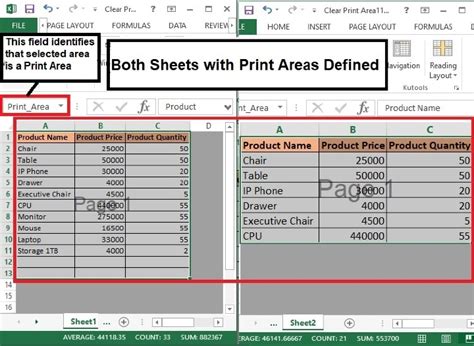 How To Clear Print Area Through Multiple Sheets At Once In Excel
