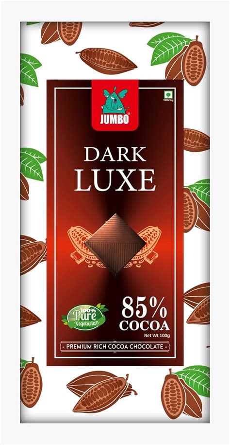 85 Dark Chocolate Jumbo Dark Luxe Dark Chocolate Bar 85 Dark 100g