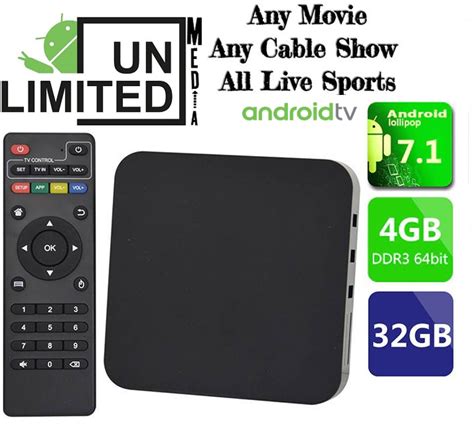 GB Ram Android Box Unlimited Media