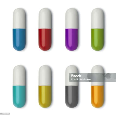3d 현실적인 흰색 의료 알약 상단보기 알 약의 디자인 템플릿 그래픽에 대 한 캡슐 Mockup 벡터 그림입니다 알약에 대한 스톡 벡터 아트 및 기타 이미지 Istock