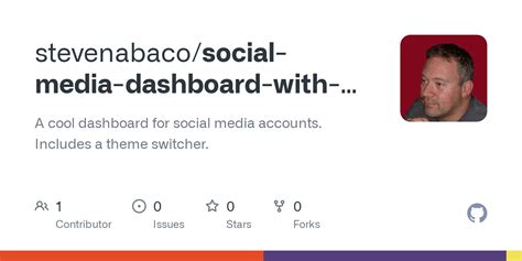 Github Stevenabacosocial Media Dashboard With Theme Switcher A Cool