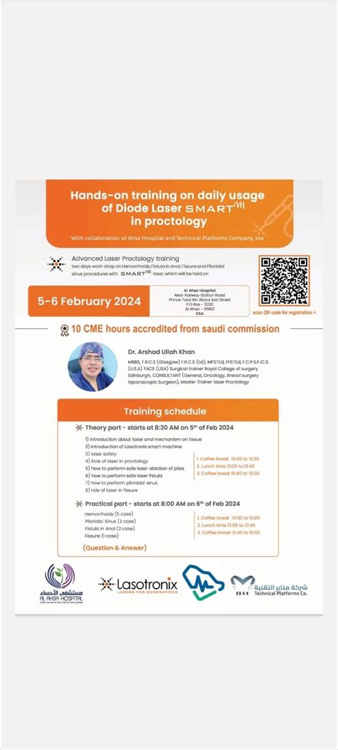 Arshadullah Khan On Linkedin Specialized International Laser Proctology Work Shop Exclusive For