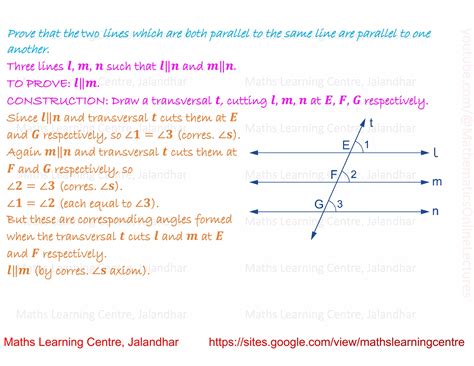 class 9 chapter 6 lines and angles parallel lines definitions