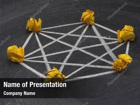 Connected Model Fully Mesh Network Powerpoint Template Connected