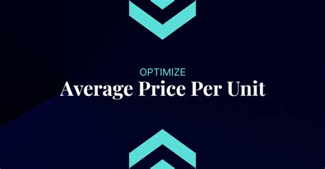 Optimize Your Product Pricing Average Price Per Unit Explained Futurmax