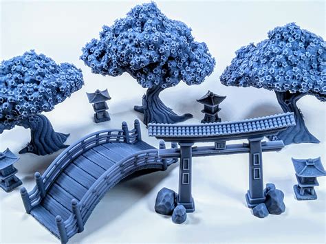 Print N Roll Yokai Temple Texture Roller And Terrain Set Custom Miniature Maker