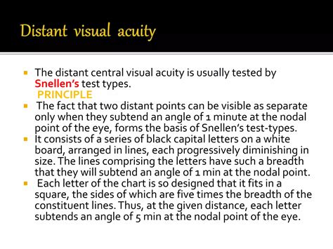Visual Acuity PPTX