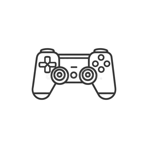 Modern Gamepad Controller Line Icon Simple Vector Illustration Stock
