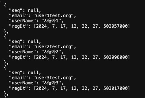 Spring JSON