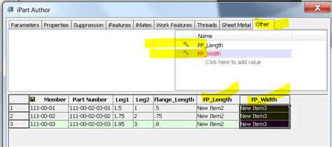 dimensions of a sheet metal part in an ipart autodesk community