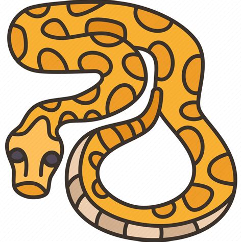 Snake Python Burmese Reptile Wildlife Icon Download On Iconfinder