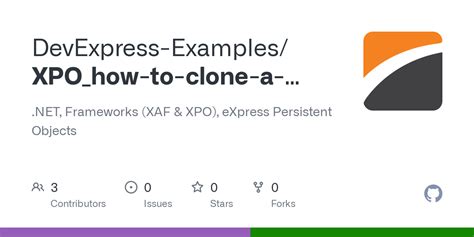 Github Devexpress Examplesxpohow To Clone A Persistent Object E804 Net Frameworks Xaf