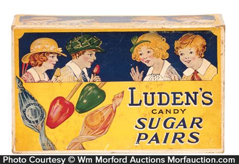 Ludens Candy Sugar Pairs Box • Antique Advertising