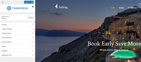 Customization Sailing Thimpress Docs