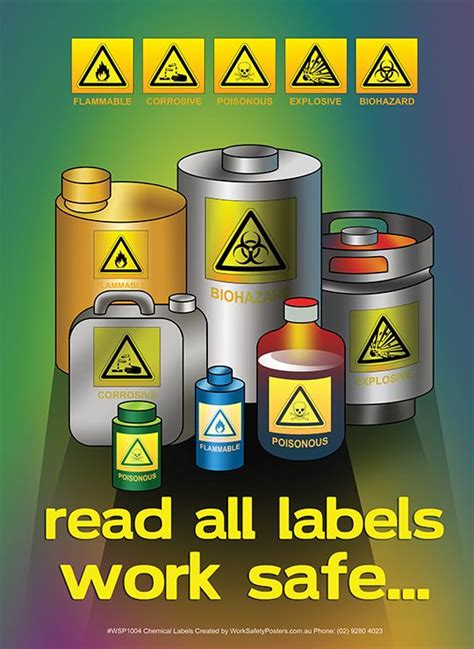 Safety Posters Discover 9 Hazardous Materials Ideas Workplace Safety