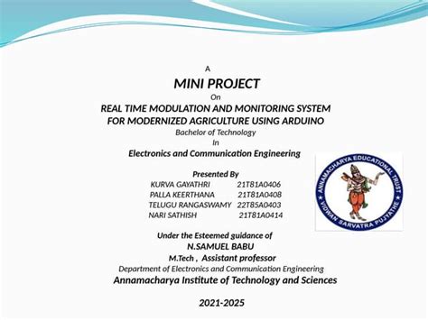 Real Time Modification System Using Arduinopptx