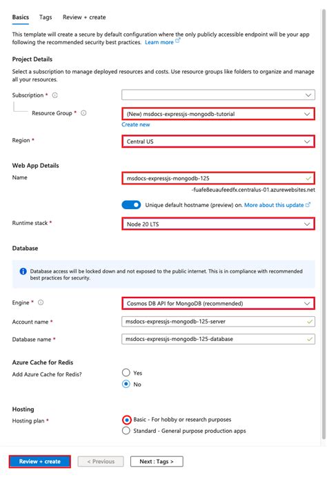 Deploy A Node Js MongoDB App To Azure Azure App Service Microsoft Learn