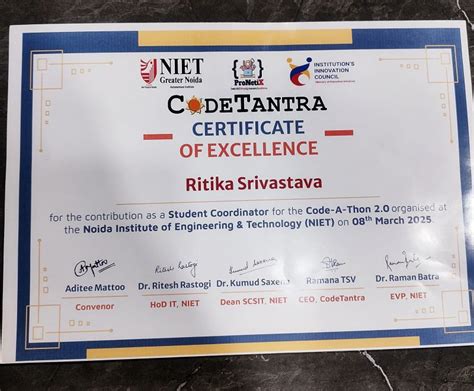 Codetantra Hackathon Leadership Technology Innovation Ritika Srivastava