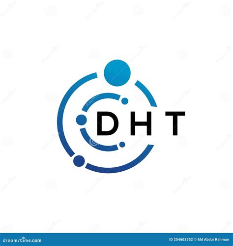 Dht Letter Logo Design On White Background Dht Creative Initials