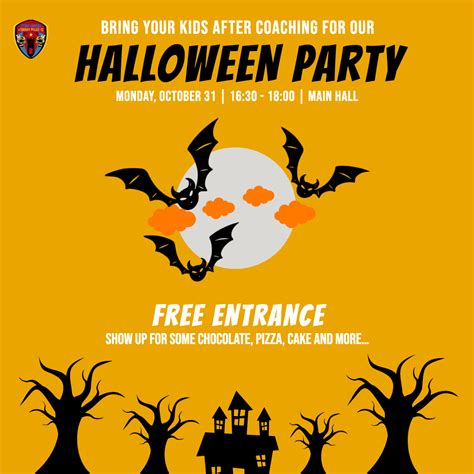 Halloween Party Post Template Editable Designs By Kickly Kickly
