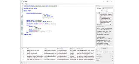Sql Check Open Source Sql Server Monitoring And Static Code Analysis