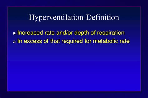 Hyperventilation Meaning