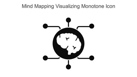 mind mapping visualizing monotone icon in powerpoint pptx png and