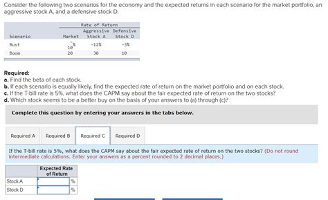 Solved Problem Expected Returns LO Consider The Chegg