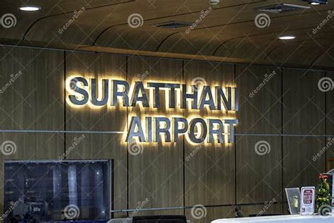 Bangkok Thailand Dec 25 2024 Surat Thani Airport Welcoming