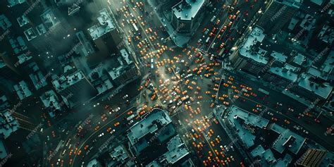 Premium Photo Visual Representation Of Urban Traffic Flow And