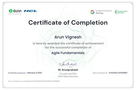super excited to share that i ve completed my agile fundamentals and