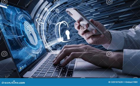 a cybersecurity expert s hands typing diligently on a sleek laptop