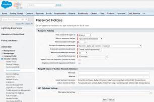 Set Password Policy In Salesforce