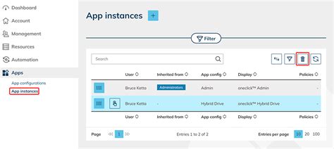 Delete Apps Oneclick Knowledge Base