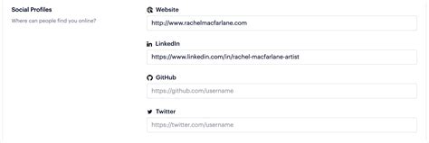 how do i update the social media links on my profile wellfound support