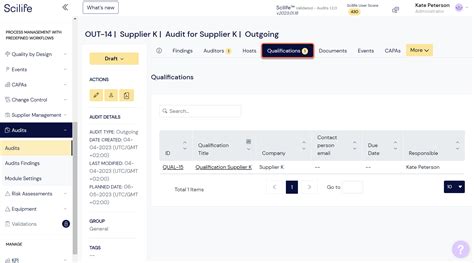 How To Link An Audit To A Qualification Scilife