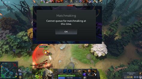 How To Fix The Cannot Queue For Matchmaking At This Time Error In Dota
